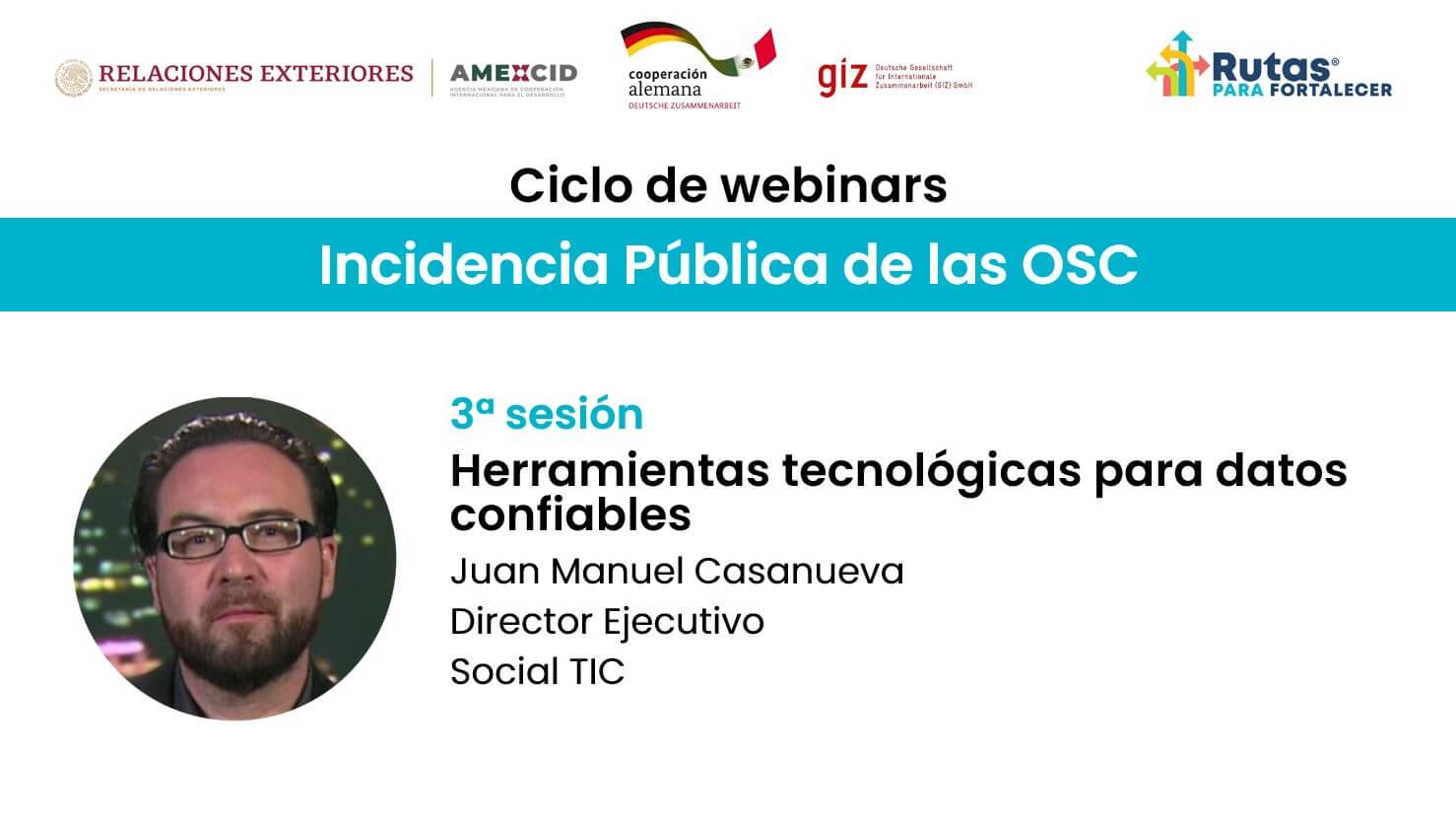 Herramientas tecnológicas para datos confiables - Rutas