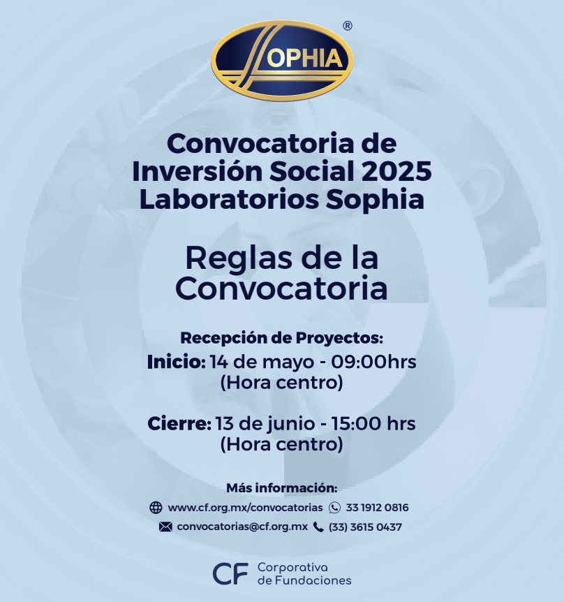Convocatoria de Inversión Social 2025 Laboratorios Sophia - Rutas